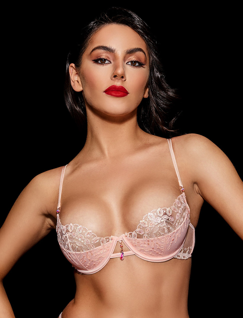 Ruby Pink Diamond Bra | Shop BRAS | Honey Birdette